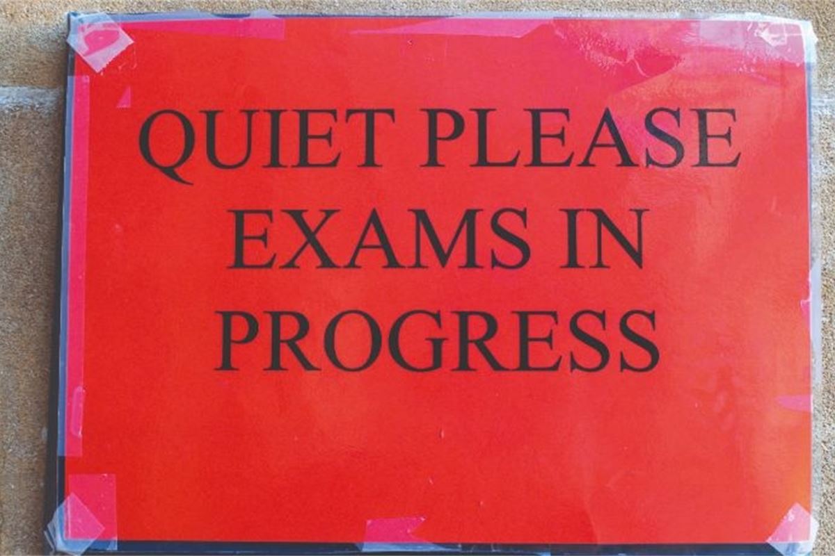 Please Be Quite Exam In Process